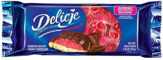 Delicje Raspberry Flavored Cookies – Europa Foods